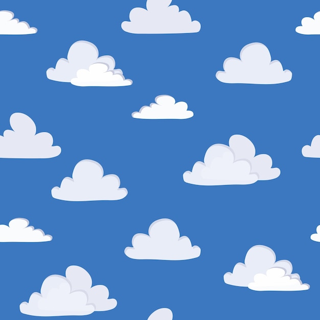 Whimsical Clouds Drifting Across a Vibrant Blue Sky | Jiffy Designs