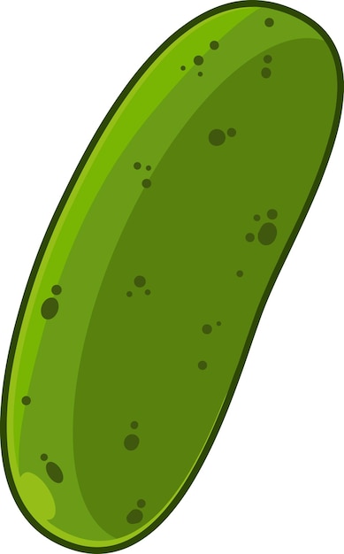 Vibrant Green Pickle Illustration | Jiffy Designs