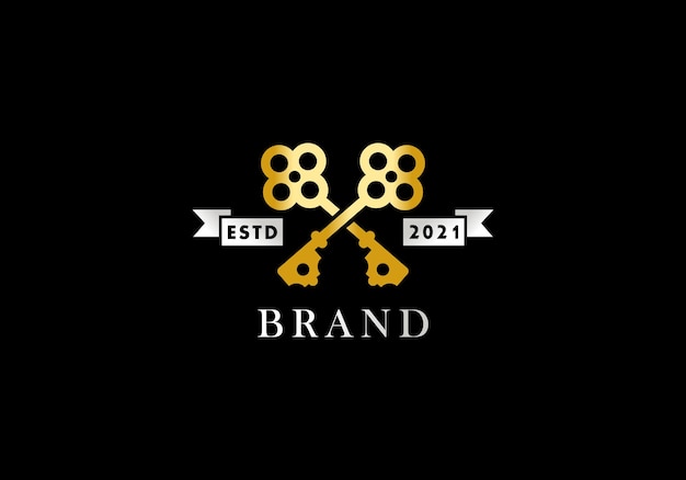 Elegant Crossed Keys and Floral Logo for Established Brand | Jiffy Designs