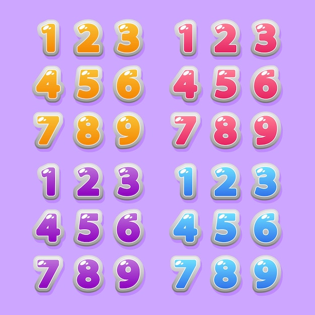 Vibrant and Playful Collection of Colorful Number Symbols | Jiffy Designs