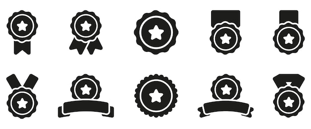 Versatile Star-Themed Collection of Badges and Seals | Jiffy Designs