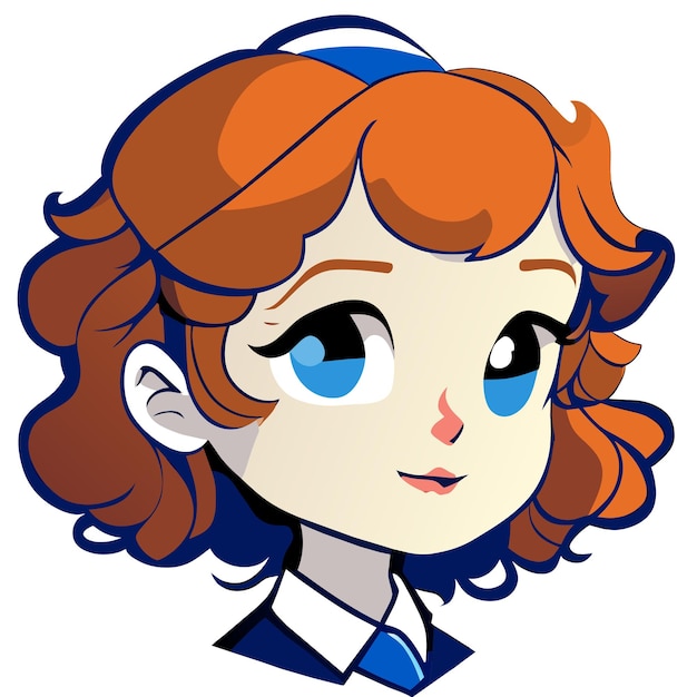 Charming Illustrated Portrait of a Youthful Girl | Jiffy Designs