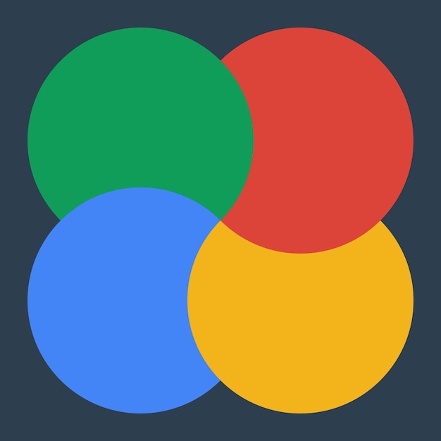 Vibrant Overlapping Circles in Primary Colors | Jiffy Designs