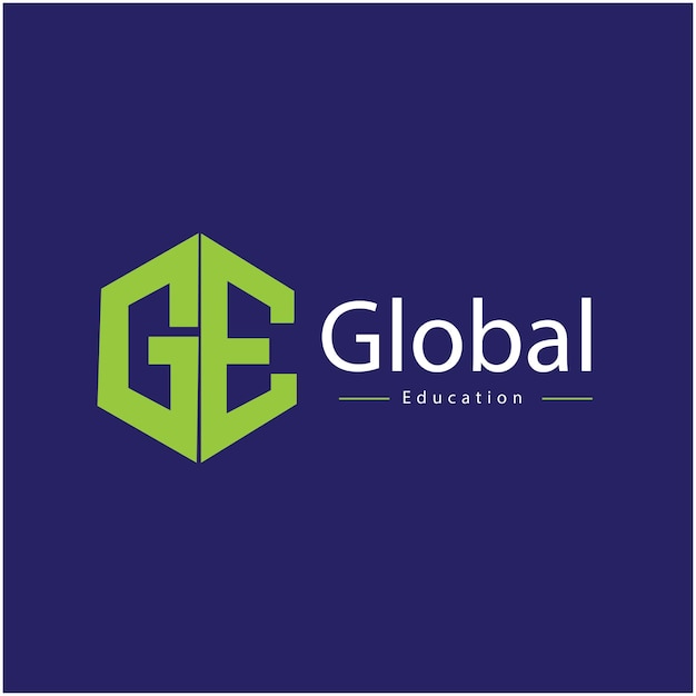 Vibrant Global Education Logo with Geometric Shapes | Jiffy Designs