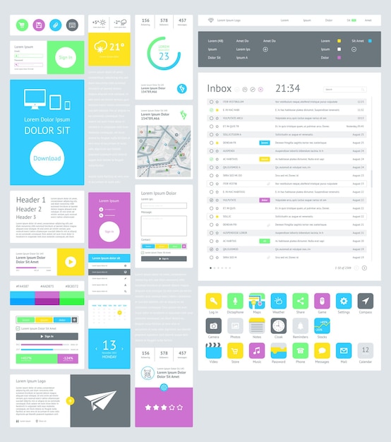 Vibrant User Interface Elements for Mobile App Design | Jiffy Designs