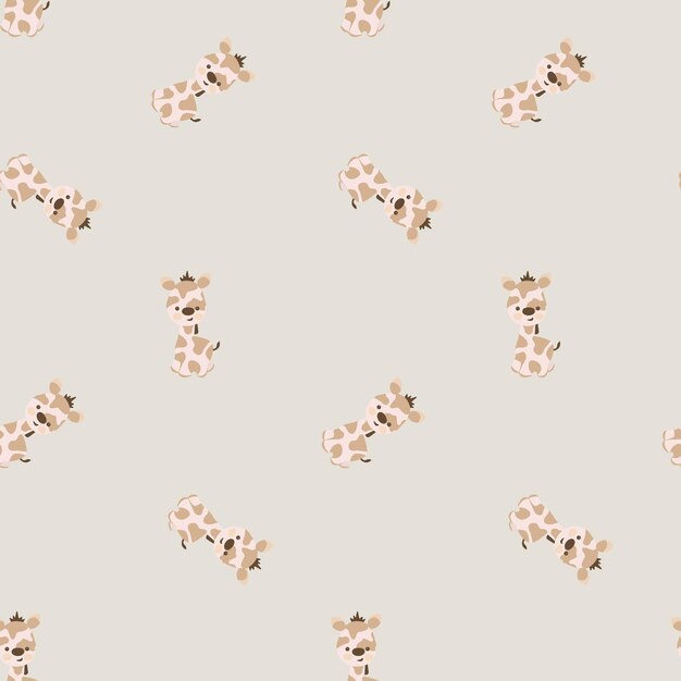 Cozy Paw Prints on a Soft Beige Background | Jiffy Designs