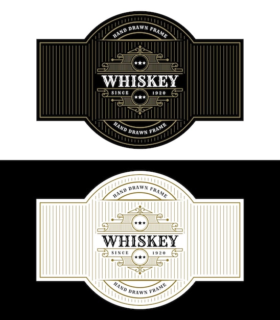 Timeless Whiskey Label Design with Elegant Flourishes | Jiffy Designs