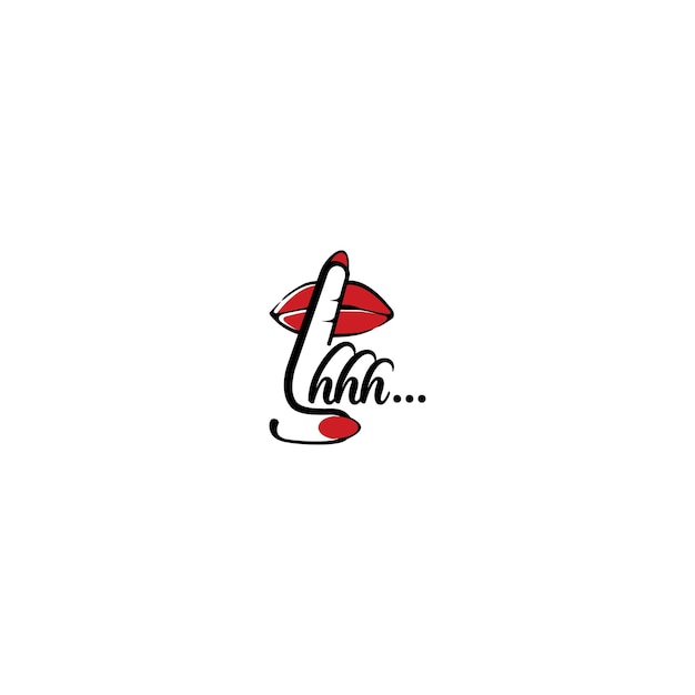Playful Lips Illustration with Subtle Cursive Text | Jiffy Designs