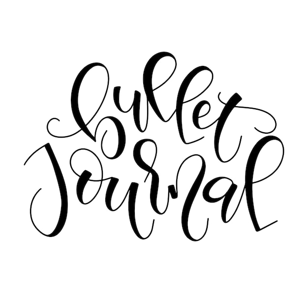 Elegant Calligraphic Handwritten Cursive Journal Title | Jiffy Designs