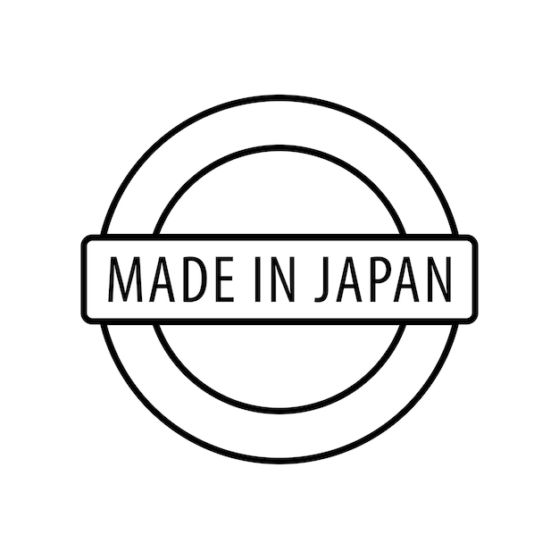 Iconic Japanese Manufacturing Seal in Minimalist Design | Jiffy Designs