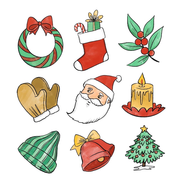 Vibrant Collection of Classic Christmas Icons and Symbols | Jiffy Designs