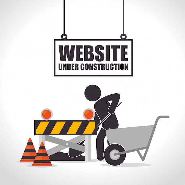 Website Under Construction Illustration with Tools and Signage | Jiffy ...