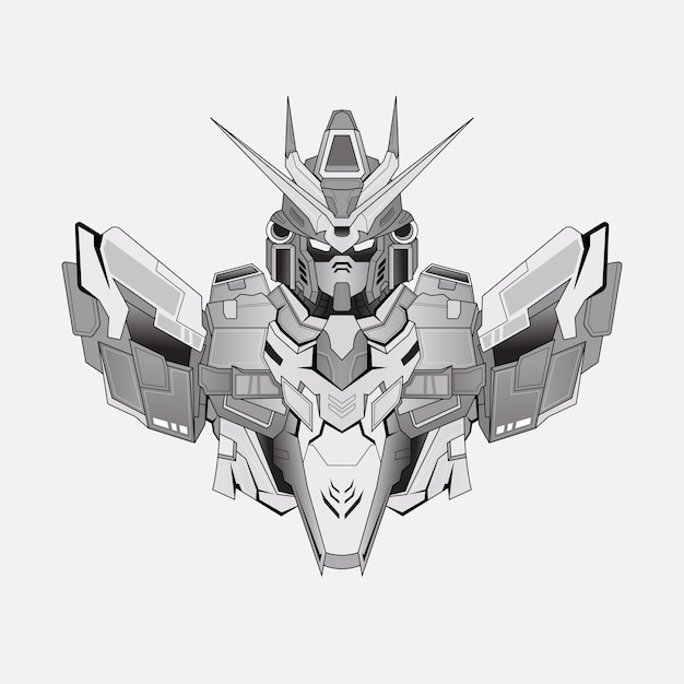 Striking Mecha Warrior: A Powerful Robotic Protector | Jiffy Designs