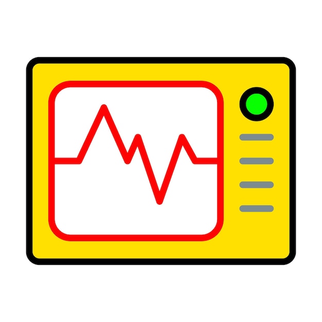 Vibrant Heart Monitor Display with Pulsing Waveform | Jiffy Designs