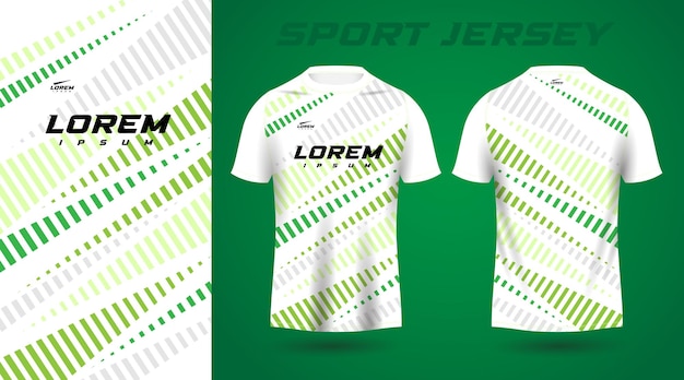 Vibrant Green and White Sport Jersey Collection | Jiffy Designs