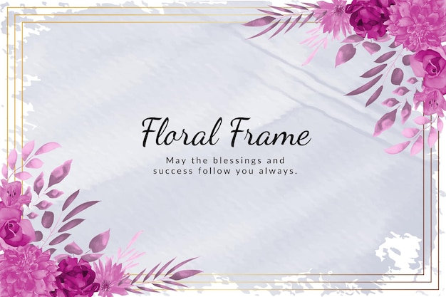 Vibrant Floral Border with Inspiring Blessing Text | Jiffy Designs