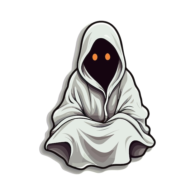 Mysterious Hooded Figure with Glowing Eyes in Ethereal Cloak | Jiffy ...
