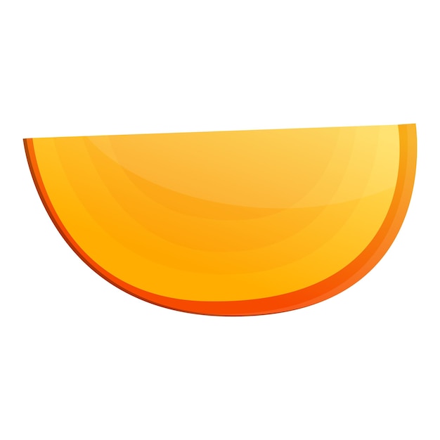 Vibrant Orange Semicircle Graphic Element | Jiffy Designs