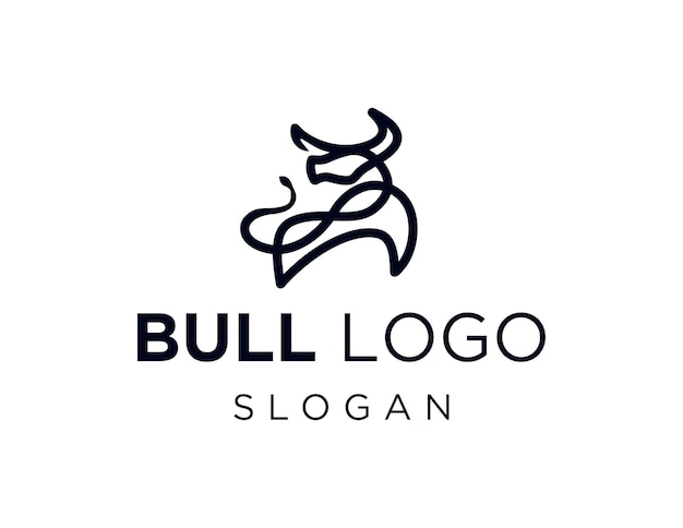 Powerful Black Bull Emblem with Elegant Cursive Lettering | Jiffy Designs