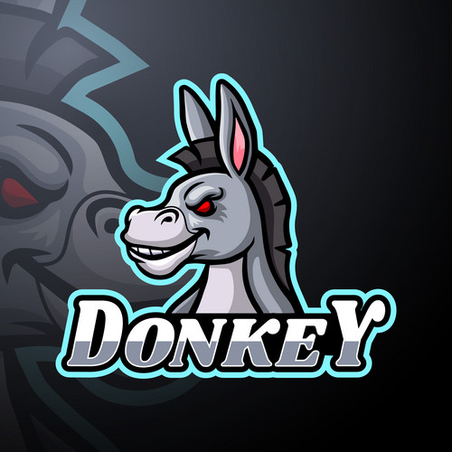 Vector Illustration Of Donkey Esport Logo Mascot Design | Jiffy Designs