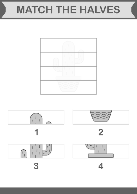 Symmetrical Shapes Matching Game: Match the Halves | Jiffy Designs