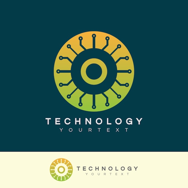 Stylized Circular Technology Logo with Textured Sun Motif | Jiffy Designs