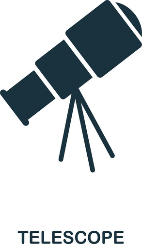 Telescope Icon. Flat Style Icon Design. Ui. Illustration Of Telescope ...