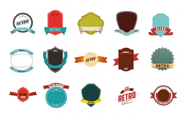 Diverse Collection of Retro-Inspired Badges and Emblems | Jiffy Designs