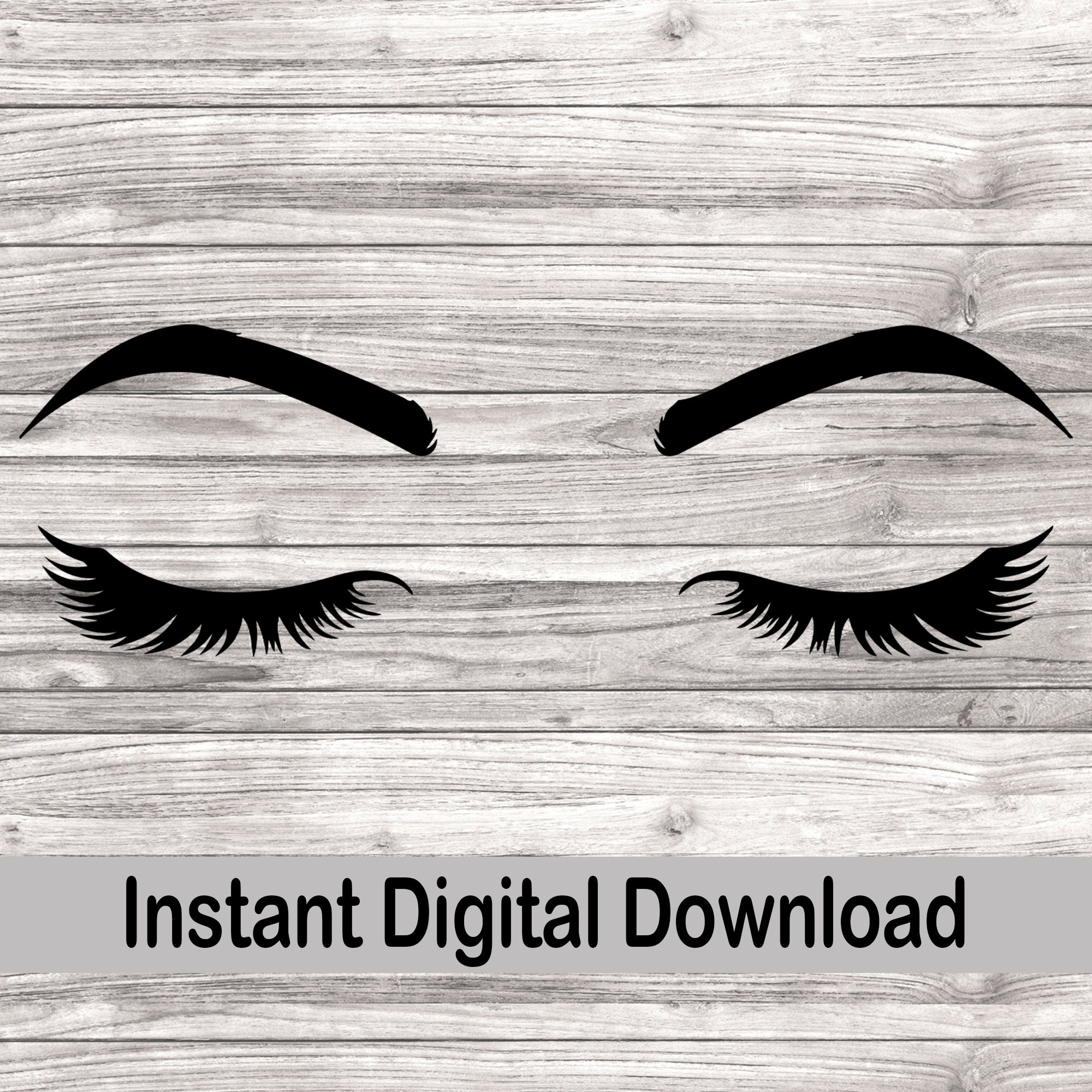 Eyelashes and Brows svg, Lashes SVG, Beauty, Eyelashes Girl svg ...