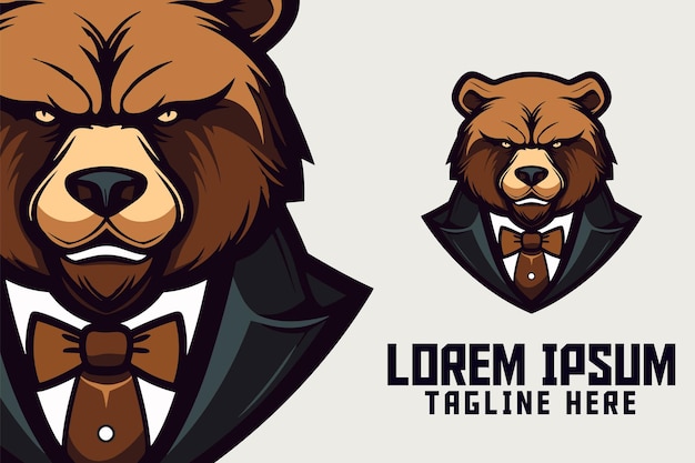 Dapper Bear Duo in Formal Attire with Bow Ties | Jiffy Designs