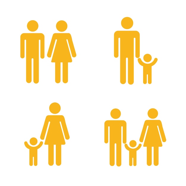 Diverse Family Icons: Representing Unity and Inclusion | Jiffy Designs