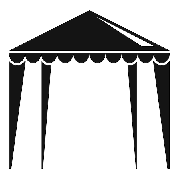 Elegant Black and White Striped Canopy Tent | Jiffy Designs