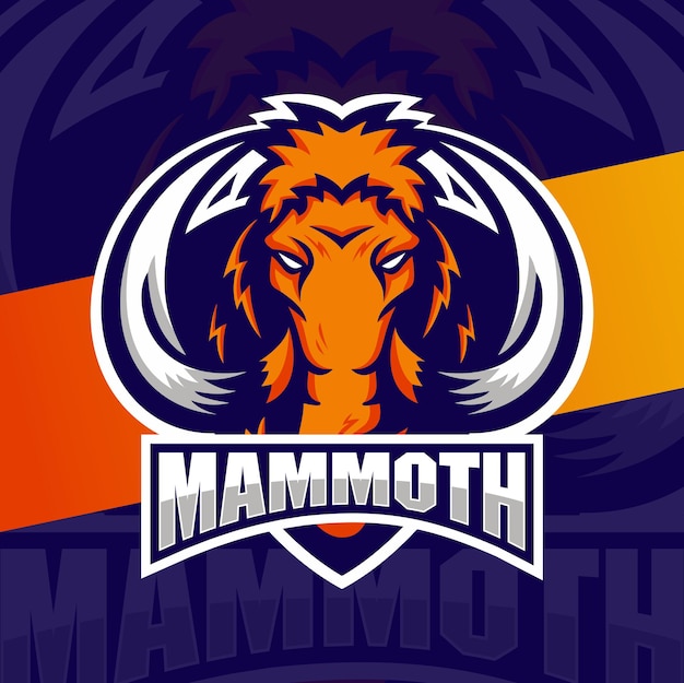 Fierce Mammoth Mascot Emblem with Bold Colors | Jiffy Designs