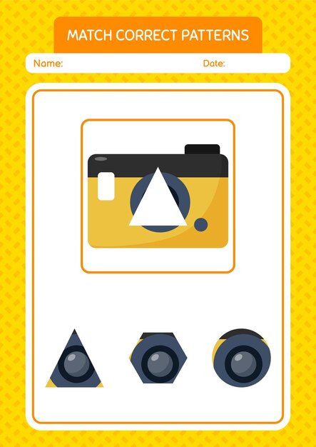 Geometric Shapes Match the Correct Patterns | Jiffy Designs