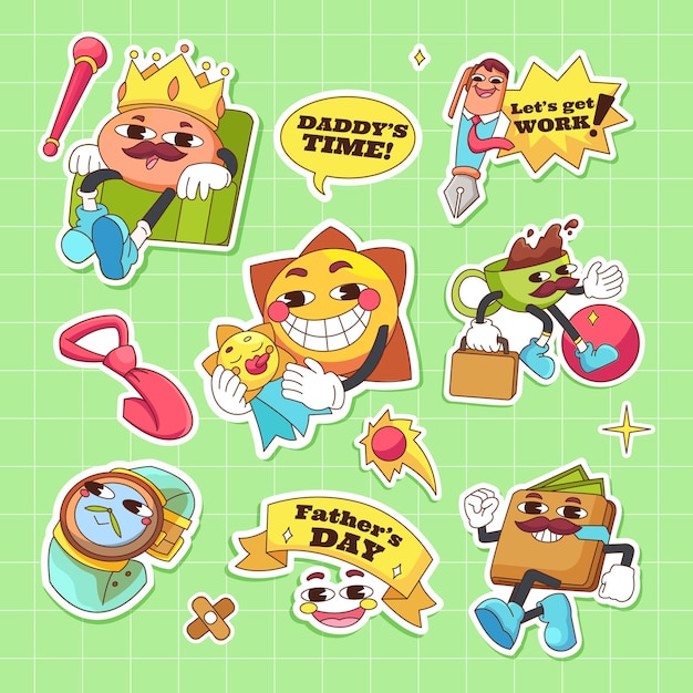 Vibrant Collection of Lively Cartoon Character Stickers | Jiffy Designs