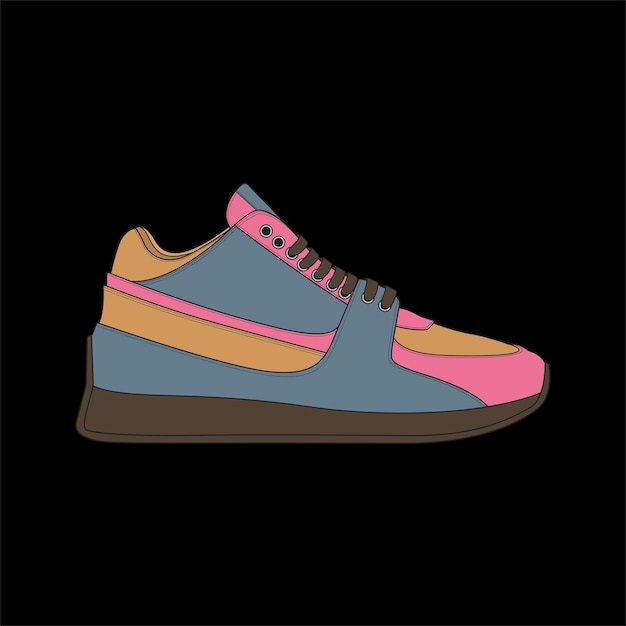 Vibrant Retro-Inspired Sneaker Design | Jiffy Designs
