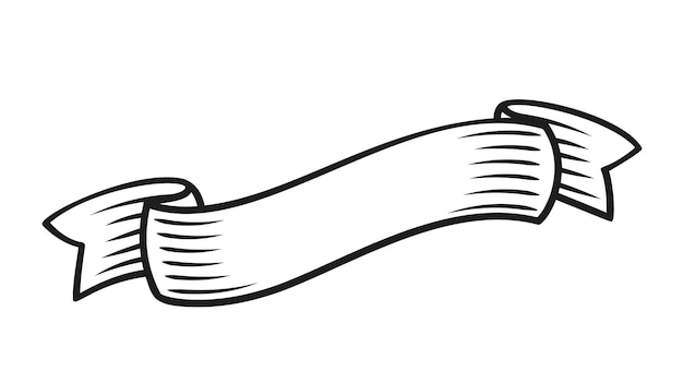 Flowing Ribbon Banner with Retro-Inspired Styling | Jiffy Designs