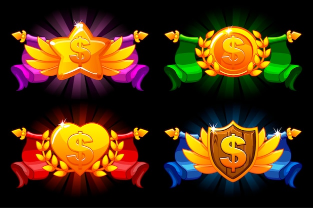 Vibrant Collection of Stylized Dollar Sign Emblems | Jiffy Designs