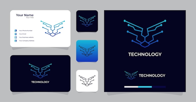 Futuristic Technology Logo and Icon Collection | Jiffy Designs