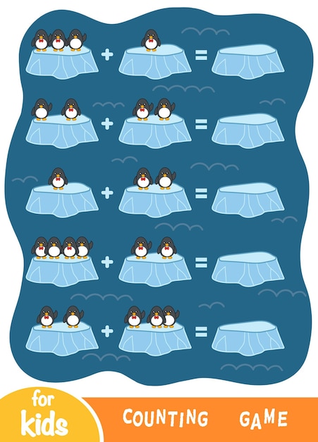 Adorable Penguin Counting Game for Kids | Jiffy Designs