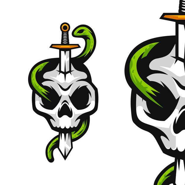 Captivating Skull and Snake Emblem Collection | Jiffy Designs