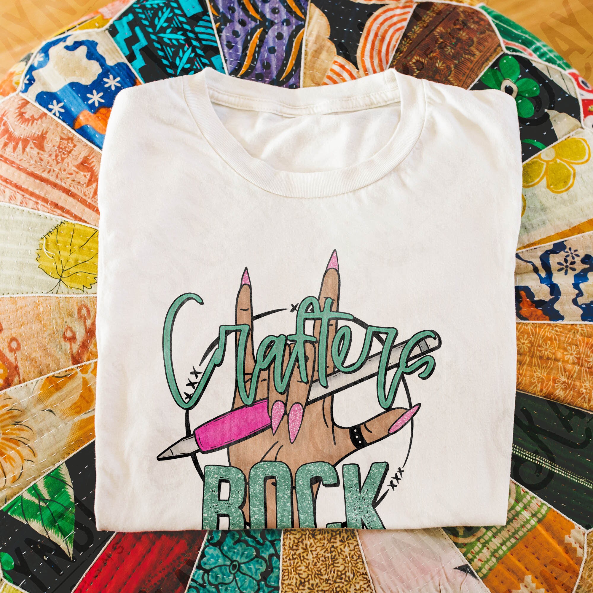 Crafters Rock Sublimation PNG, Digital Download, Printable, Humor-Based ...