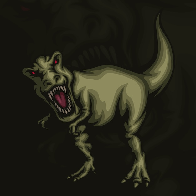 Ferocious Creature of the Shadows: A Snarling Beast | Jiffy Designs