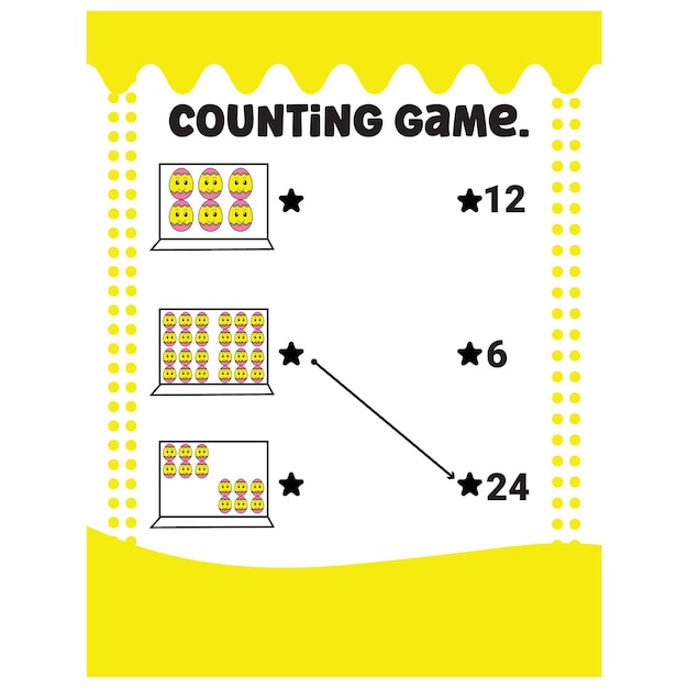 Engaging Counting Game with Vibrant Visual Elements | Jiffy Designs