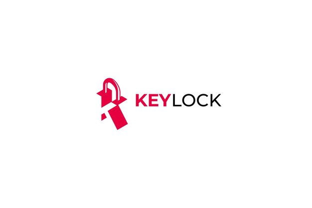 Striking Red Key and Lock Symbol for Secure Solutions | Jiffy Designs