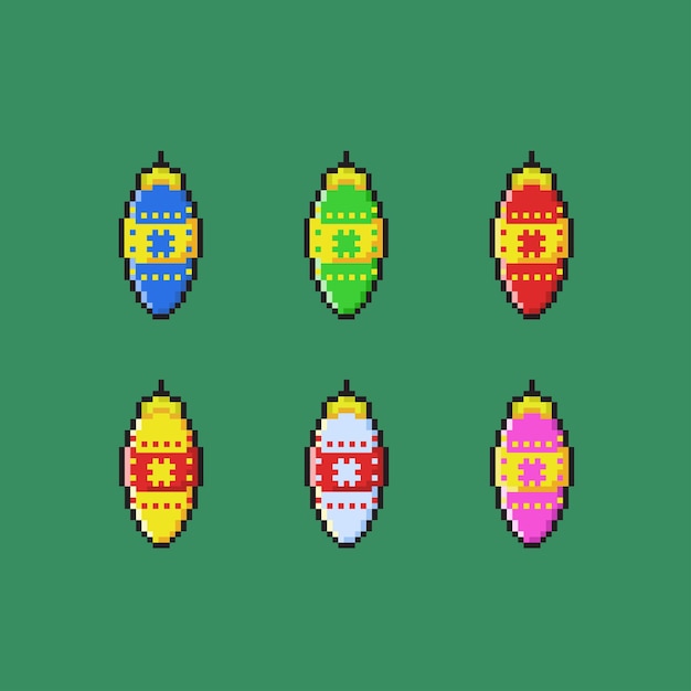 Vibrant Pixel Art Christmas Light Collection | Jiffy Designs