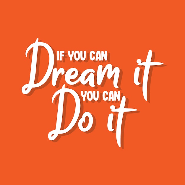 Inspiring Motivational Typography in Bold Cursive on Orange | Jiffy Designs