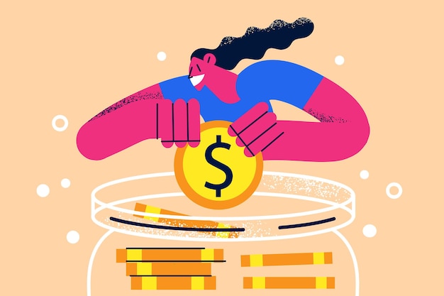 Hands Grasping a Shining Dollar Coin Above Stacked Coins | Jiffy Designs