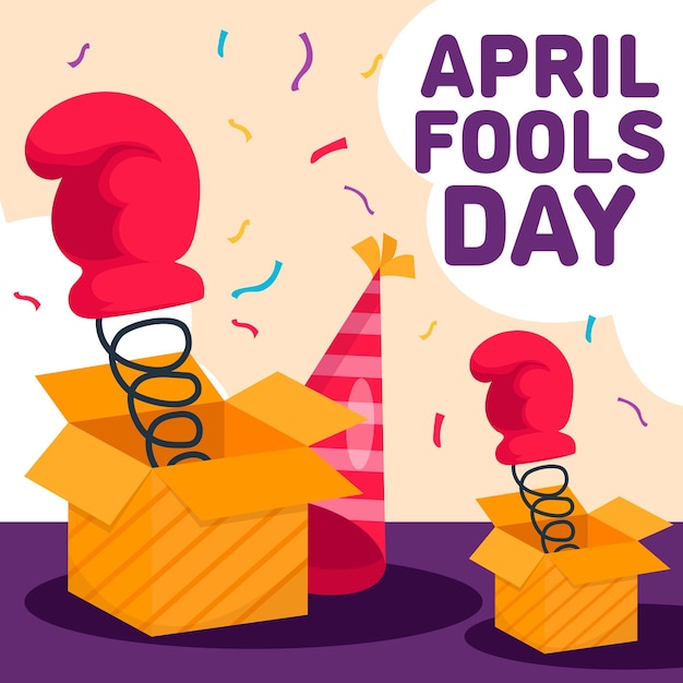 Vibrant April Fools' Day Celebration with Playful Figures | Jiffy Designs