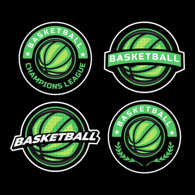 Vibrant Basketball Emblem Collection with Textured Graphics | Jiffy Designs